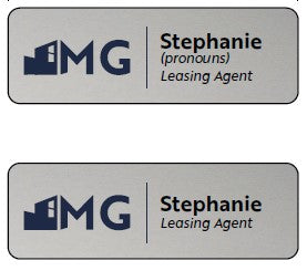 Leasing Office Name Badge – MG UNIFORMS